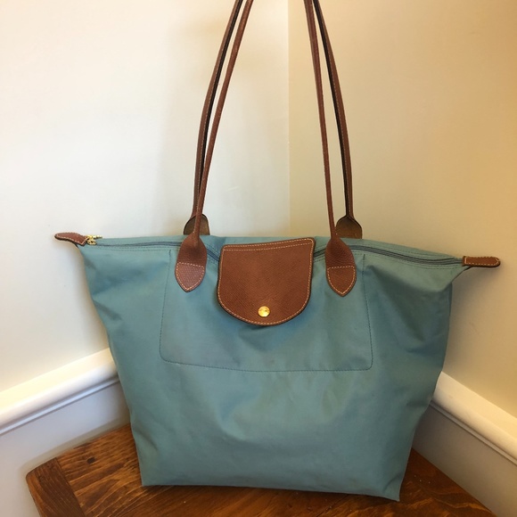 Longchamp | Bags | Blue Longchamp Tote | Poshmark